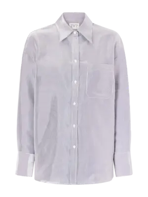 TWP Big Joe" Striped Cotton-blend Shirt