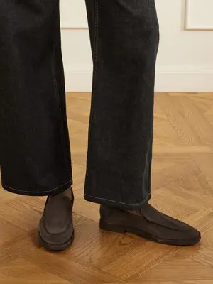 Brunello Cucinelli Embellished Suede Loafers