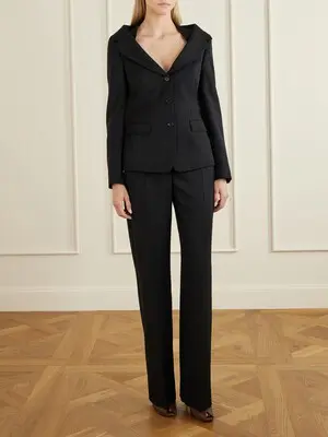 Alexander McQueen Halterneck Wool Blazer