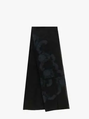 Dolce & Gabbana Chador Silk Scarf - Black