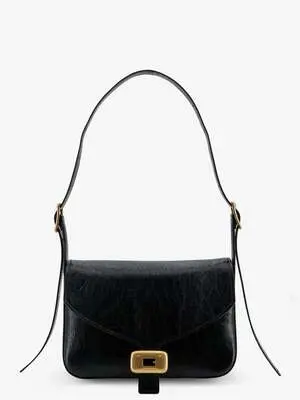 Balenciaga Arena Leather Medium Shoulder Bag - Black