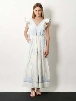 SCARLETT POPPIES Vittorio Cotton Long Dress