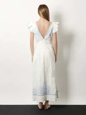 SCARLETT POPPIES Vittorio Cotton Long Dress