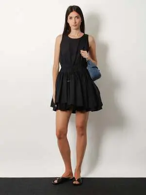 Loewe Sleeveless Embroidered Cotton Dress