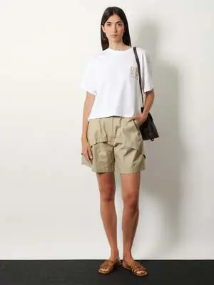 Loewe Paneled Shorts - Beige