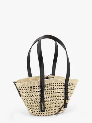 Loewe Small Braided Shoulder Bag - Beige