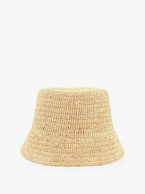 Loewe Raffia Bucket Hat - Beige