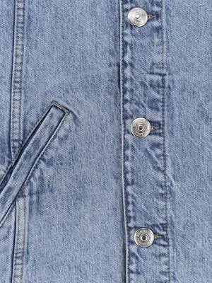 Brunello Cucinelli Suede Collar Denim Jacket