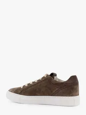 Brunello Cucinelli Suede Lace-up Sneakers With Monili Detail