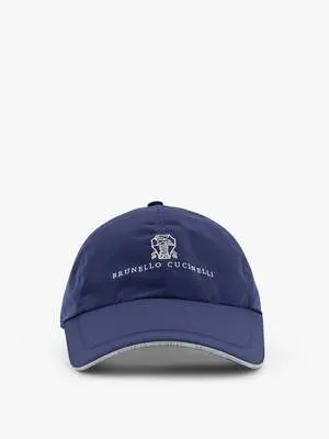 Brunello Cucinelli Baseball Cap With Logo Embroidery - Blue