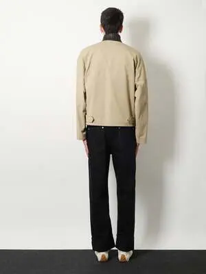 Bottega Veneta Cotton Jacket With Intrecciato Collar