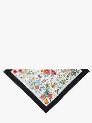 Gucci Flora Print Silk Headband - Multicolor