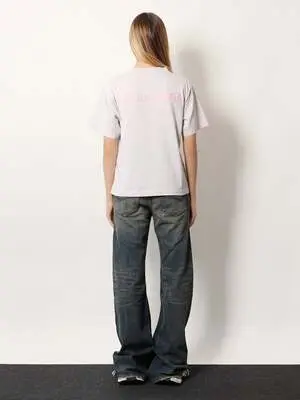 Balenciaga Cotton T-shirt With Embroidery