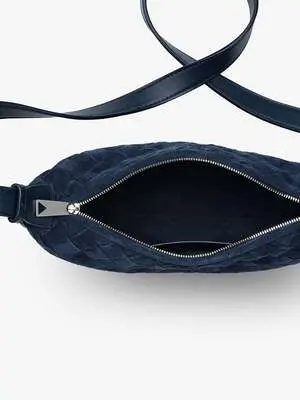 Bottega Veneta Traveler Suede Shoulder Bag
