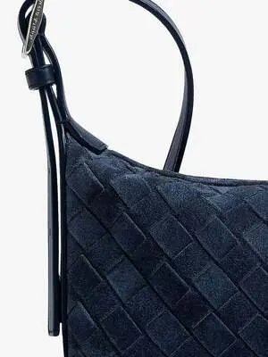 Bottega Veneta Traveler Suede Shoulder Bag
