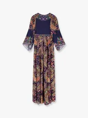 Etro Viscose Maxi Dress With All-over Print