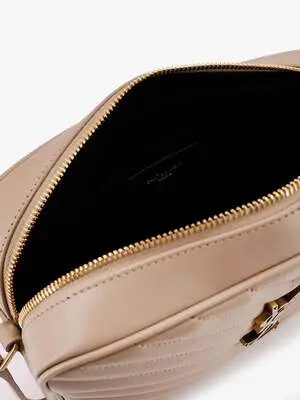Saint Laurent Quilted Leather Lou Camera Bag - Beige