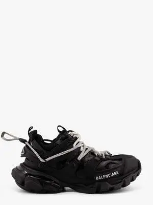 Balenciaga Track Mesh Double Lace Sneakers - Black
