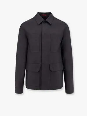 Pointed Collar Overshirts For Men