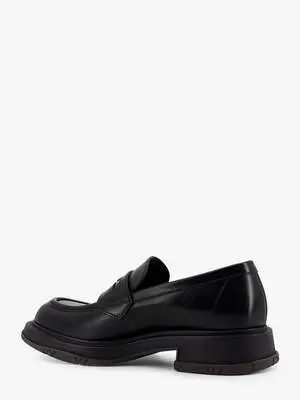 Gucci Leather Loafers With Gg Motif - Black