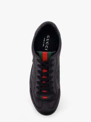 Gucci Leather Low-top Sneakers - Black