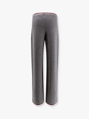 Gucci Stretch Wool Ribbed Knit Trousers