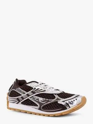 Bottega Veneta Orbit Mesh And Rubber Sneakers - Brown