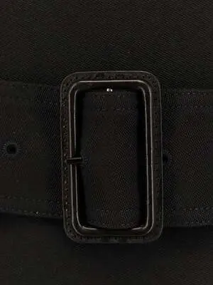 Saint Laurent Certified Wool Coat With Belt