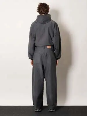 Balenciaga Trompe L'oeil Wide-leg Denim Trousers