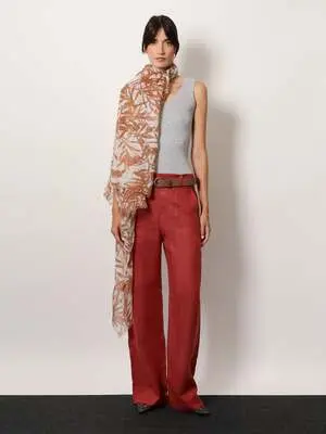 Brunello Cucinelli Ribbed Cashmere And Wool Tank Top With Monili Detail - Grey