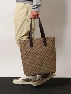 Gucci Gg Fabric Tote Bag - Beige