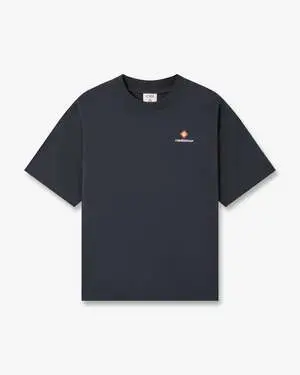 Casablanca Navy Sport Type Oversized Short Sleeve T-shirt - Multicolor