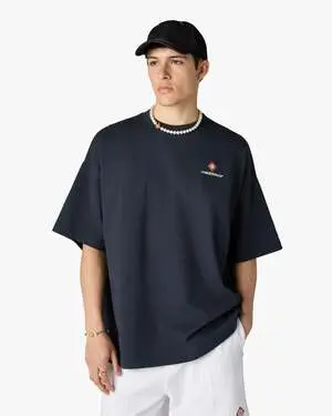 Casablanca Navy Sport Type Oversized Short Sleeve T-shirt - Multicolor