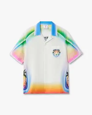 Casablanca Multicolour Airspray Short Sleeve Silk Shirt - Multicolor