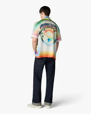 Casablanca Multicolour Airspray Short Sleeve Silk Shirt