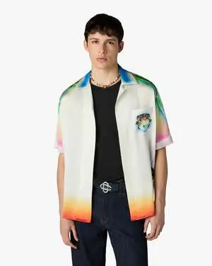 Casablanca Multicolour Airspray Short Sleeve Silk Shirt