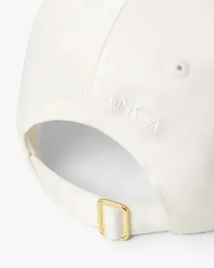 Casablanca Off-white Hotel Emblem Satin Cap