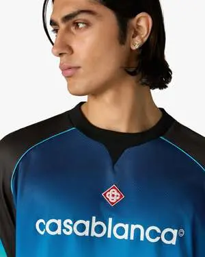 Casablanca Blue & Gradient Short Sleeve Football Shirt
