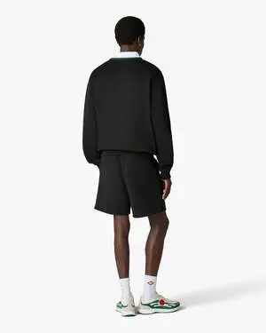 Casablanca Tennis Club Embroidered Sweatshorts - Black