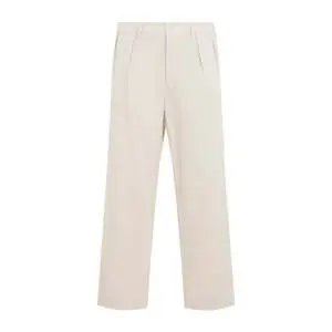 Prada Wide-leg Cotton Trousers With Distressed Finish - Multicolor