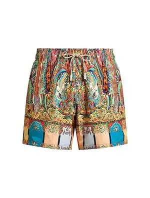 Etro Swim Shorts With Paisley Print - Multicolor