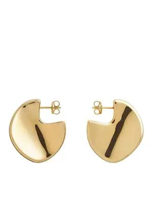 Bottega Veneta Geometric Design Plated Sterling Silver Earrings - Gold