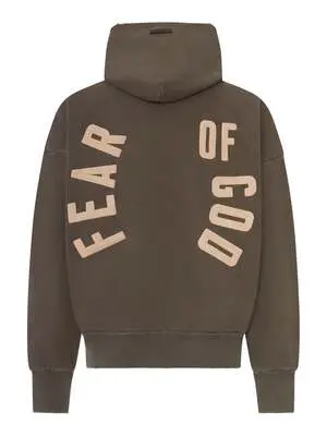 Fear Of God Classic Cotton Hoodie With Hand-printed Graphics