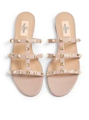 Valentino Garavani Rockstud Slide Sandals - Multicolor
