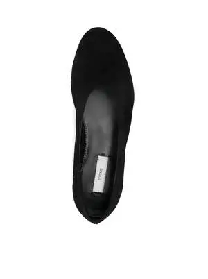 TOTEME Suede Ballerinas - Black