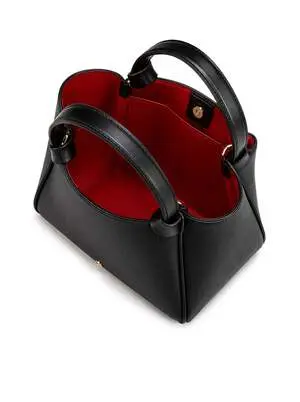 CHRISTIAN LOUBOUTIN Bettina Mini Calfskin Tote Bag - Black