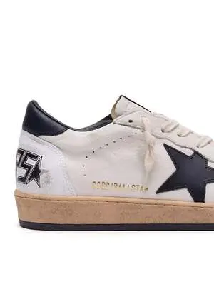 GOLDEN GOOSE Ball-star Sneakers In White Nappa - Multicolor