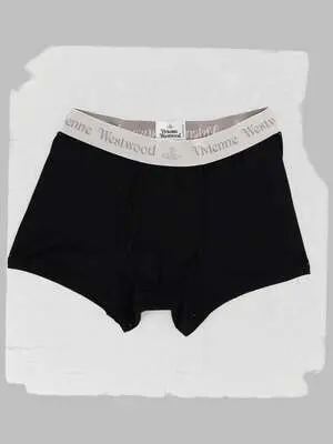 VIVIENNE WESTWOOD Set Da Due Boxer In Cotone - Black