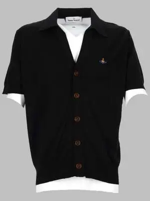 VIVIENNE WESTWOOD Cardigan Polo - Black