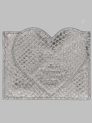 VIVIENNE WESTWOOD Portacarte Heart - Gray